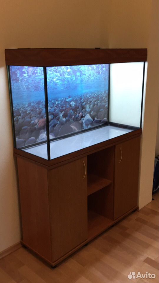 Новый 210 л (101х36Х66см) аквариум с тумбой и свет
