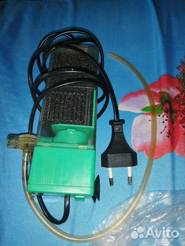 Фильтр для аквариума+ украшения