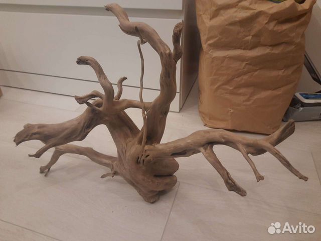 Коряга в аквариум